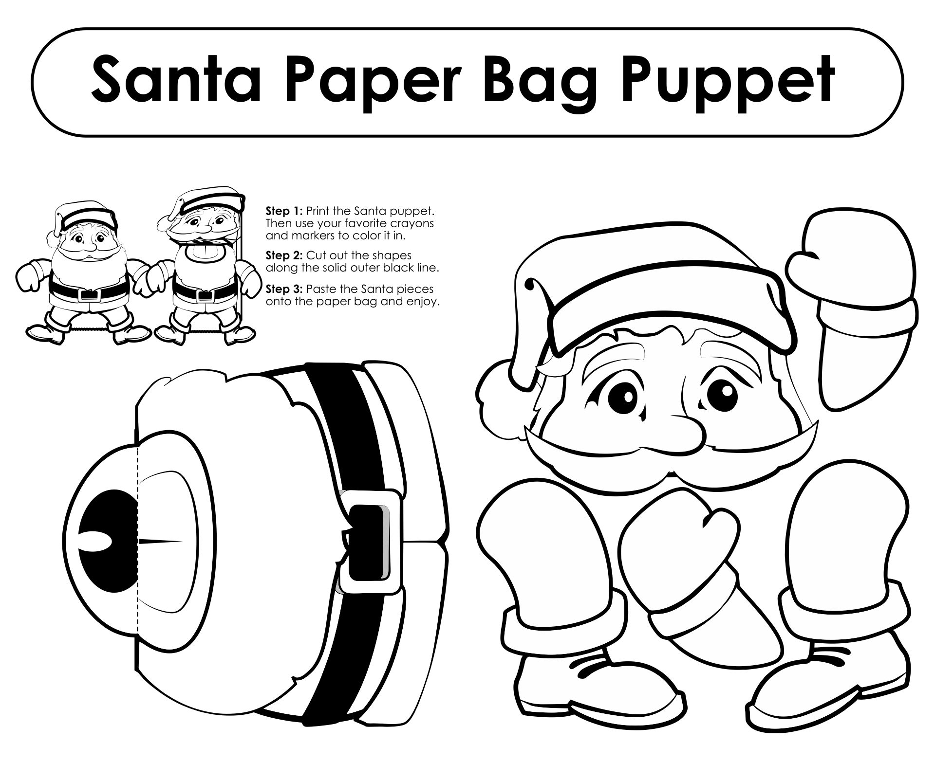 Christmas Paper Crafts Printable