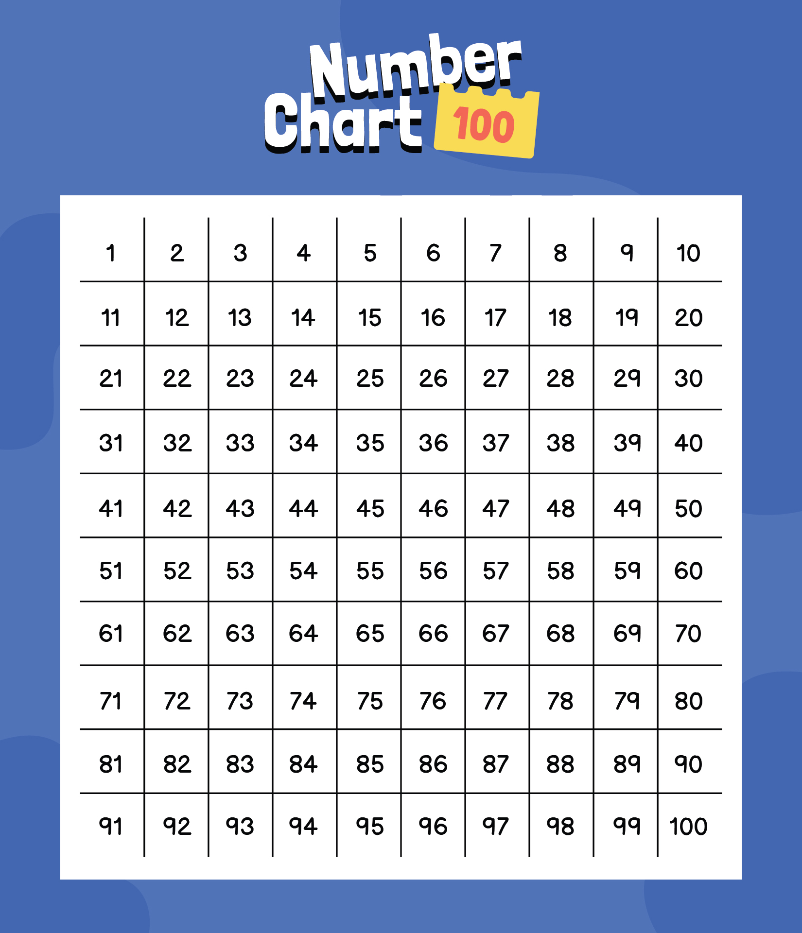 20 Best 1 100 Chart Printable PDF For Free At Printablee 20 Best 1 100 Chart Printable PDF For Free At Printablee