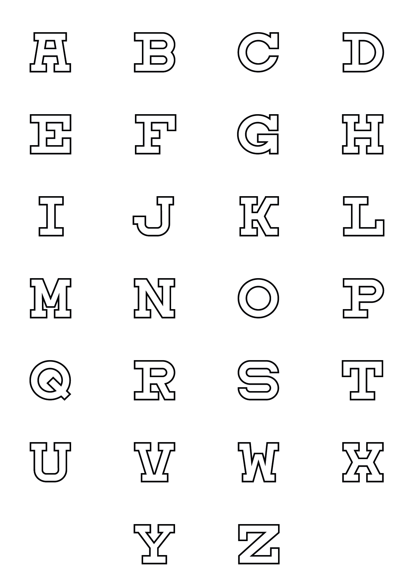 Letters Of The Different Font Styles Alphabet
