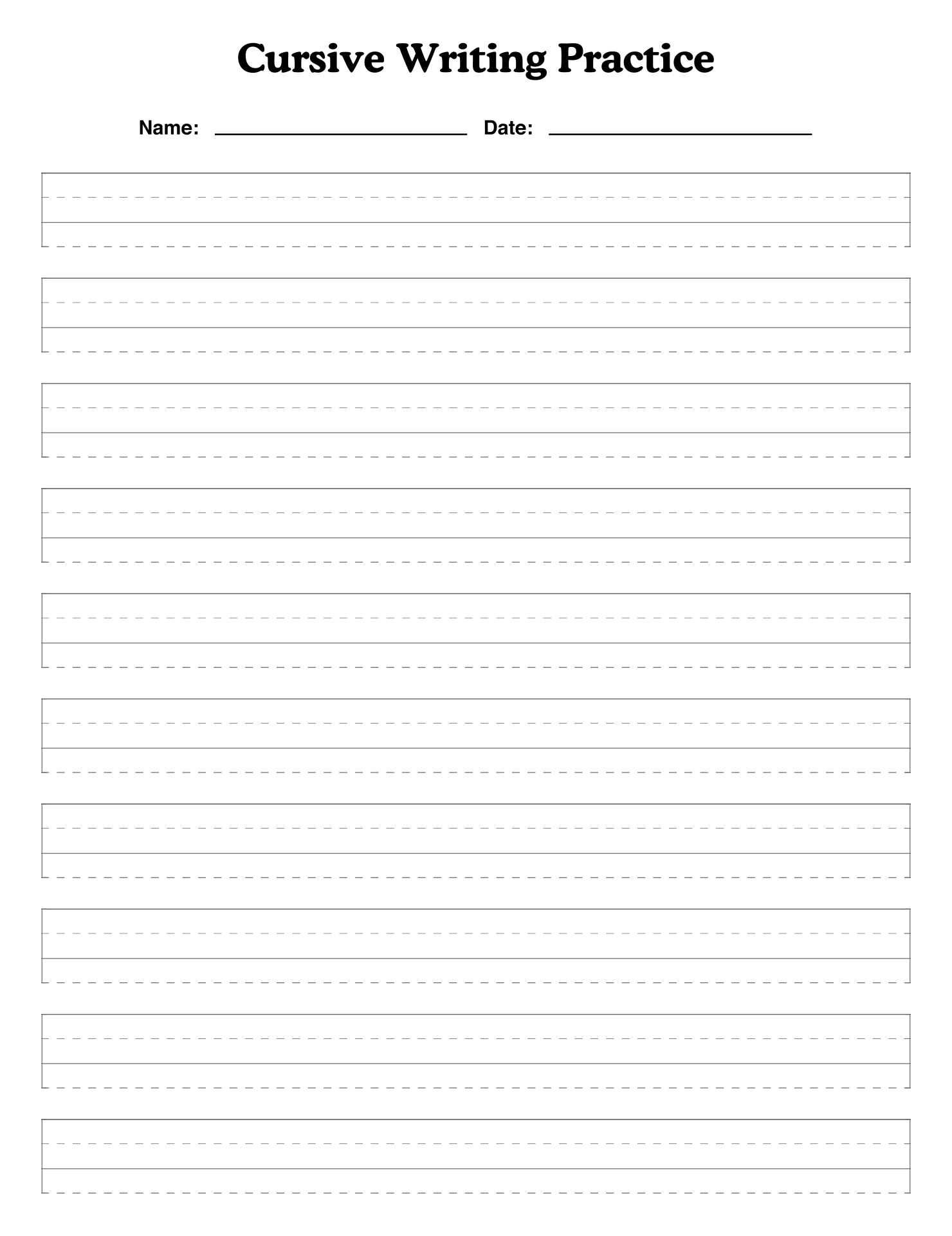 Printable Cursive Writing Practice Sheets Clearance Outlet Save 50 