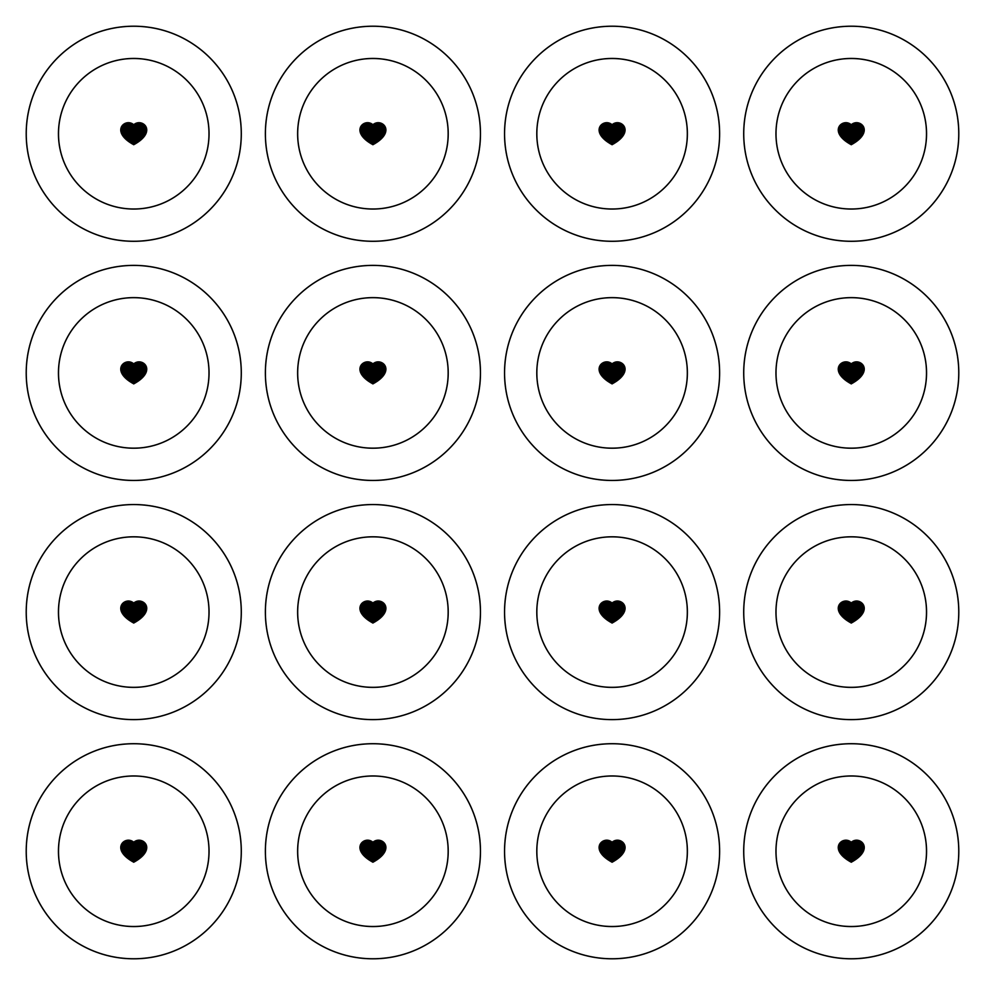 Flower Macaron Template Printable Word Searches