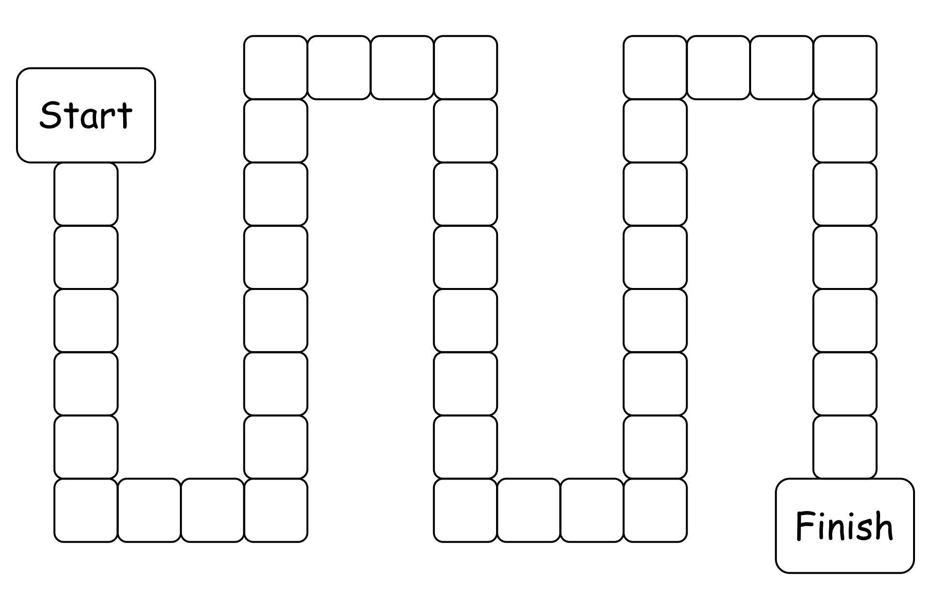 Blank Board Game Template Printables Make Your Own Board Game Pdf 