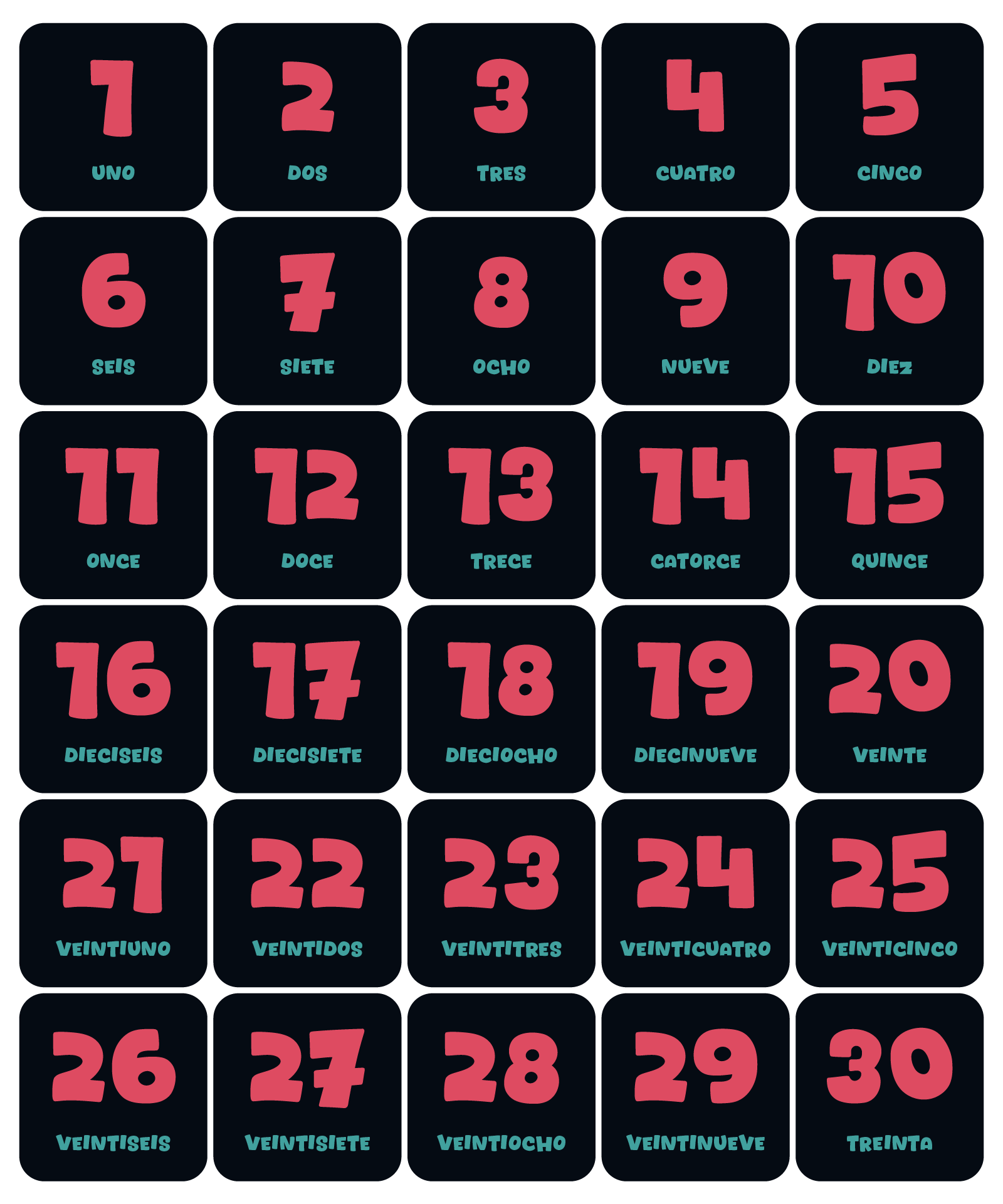 10 Best Number Flashcards 1 30 Printable PDF For Free At Printablee