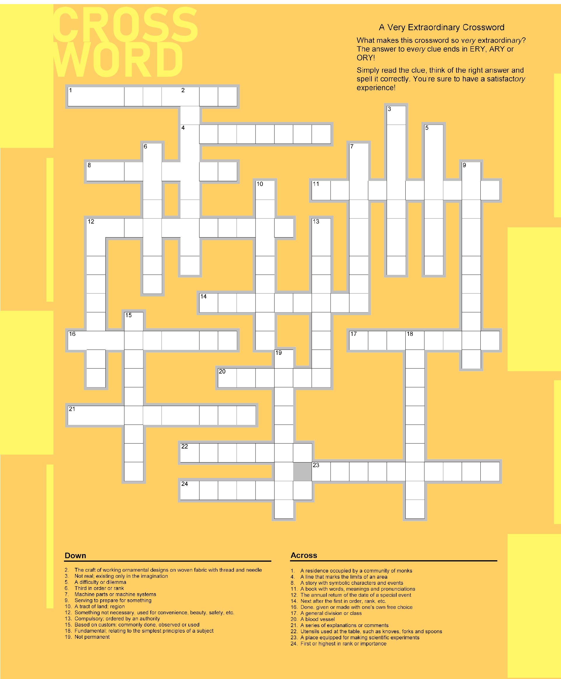 10 Best Free Printable Entertainment Crossword Puzzles PDF For Free At