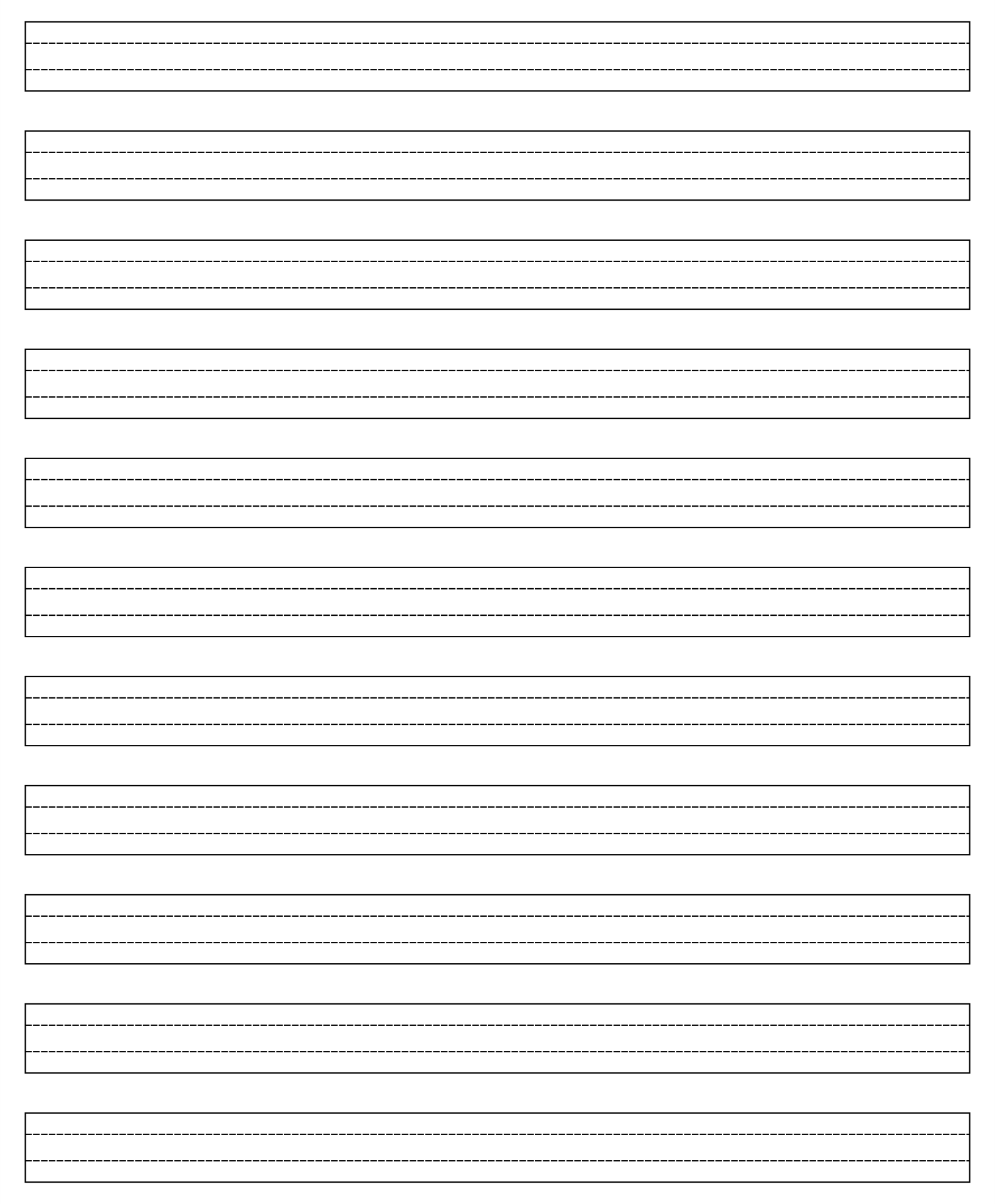 10 Best Printable Blank Writing Pages Printablee