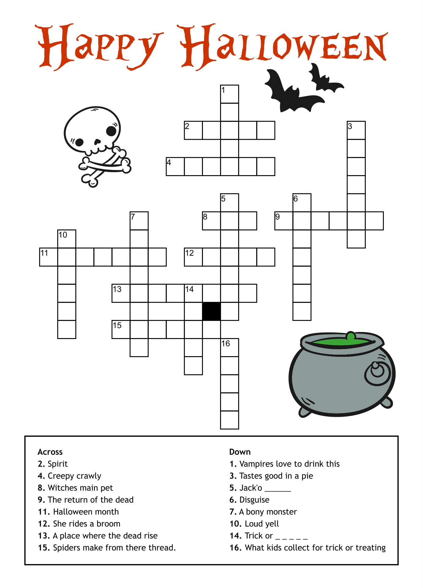 Halloween Puzzles 15 Free PDF Printables Printablee