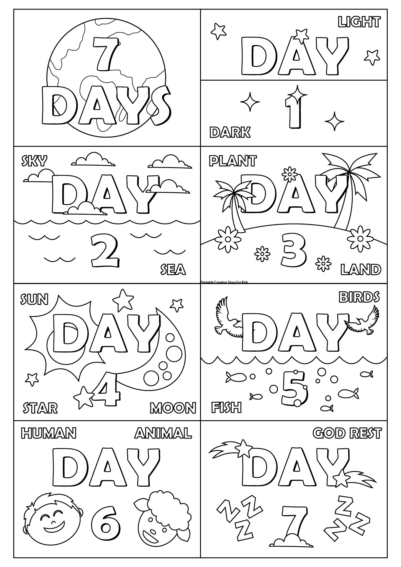 Free Days Of Creation Coloring Page Coloring Page 57 OFF Free Days Of Creation Coloring Page Coloring Page 57 OFF