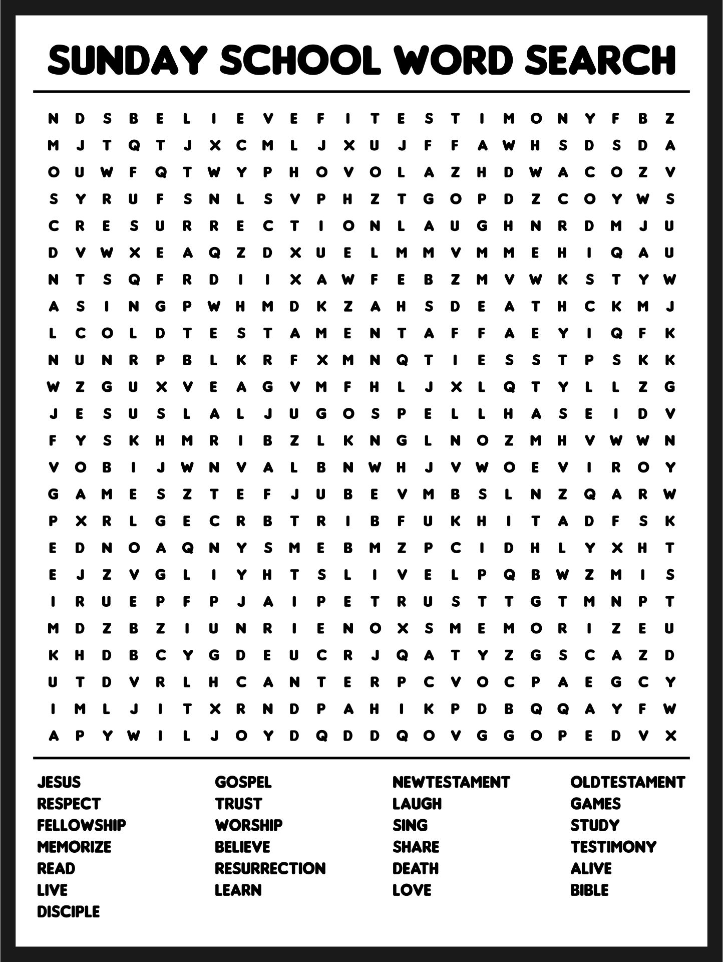 Middle School Word Search Printable Middle School Word Search Printable