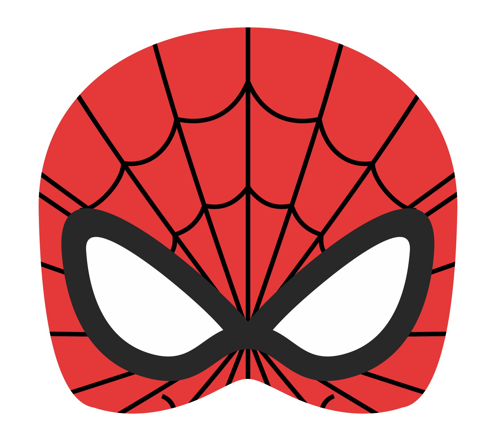 Spider Man Cardboard Mask Template