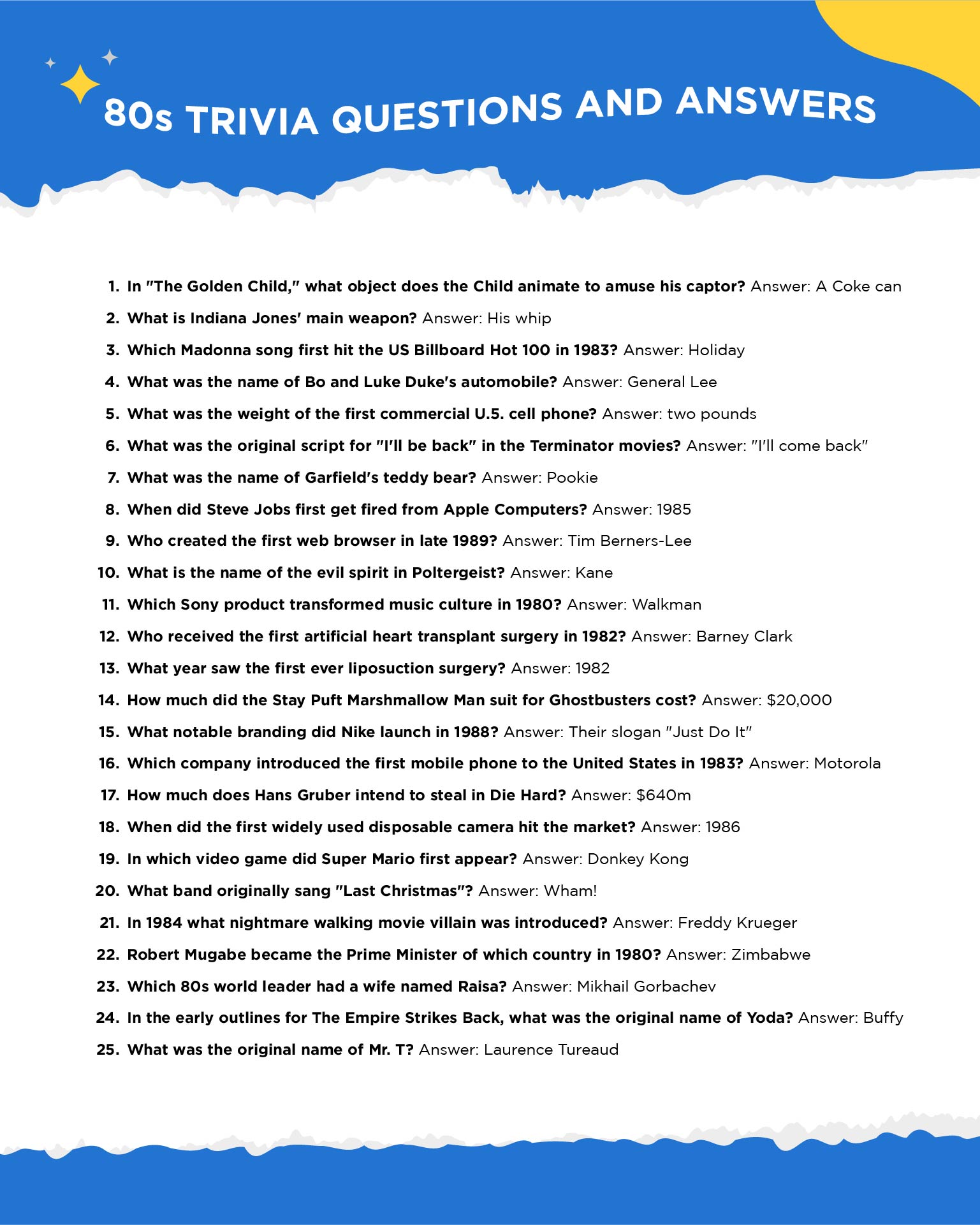 Most Common Trivia Questions And Answers Infoupdate