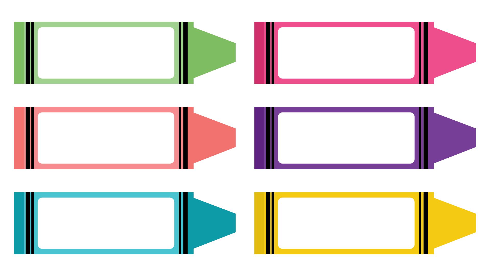 Free Printable Crayon Labels Printable Templates