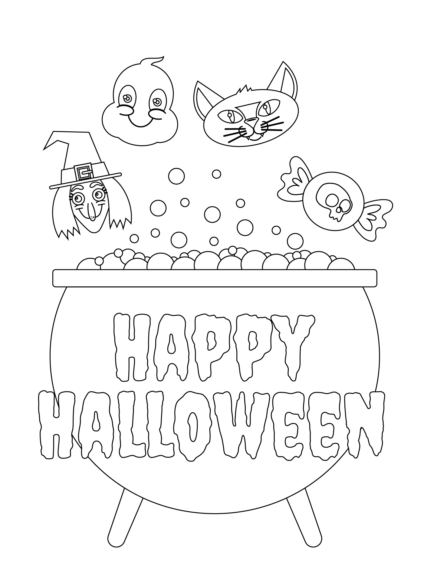 15 Best Happy Halloween Greeting Cards Printable PDF For Free At Printablee