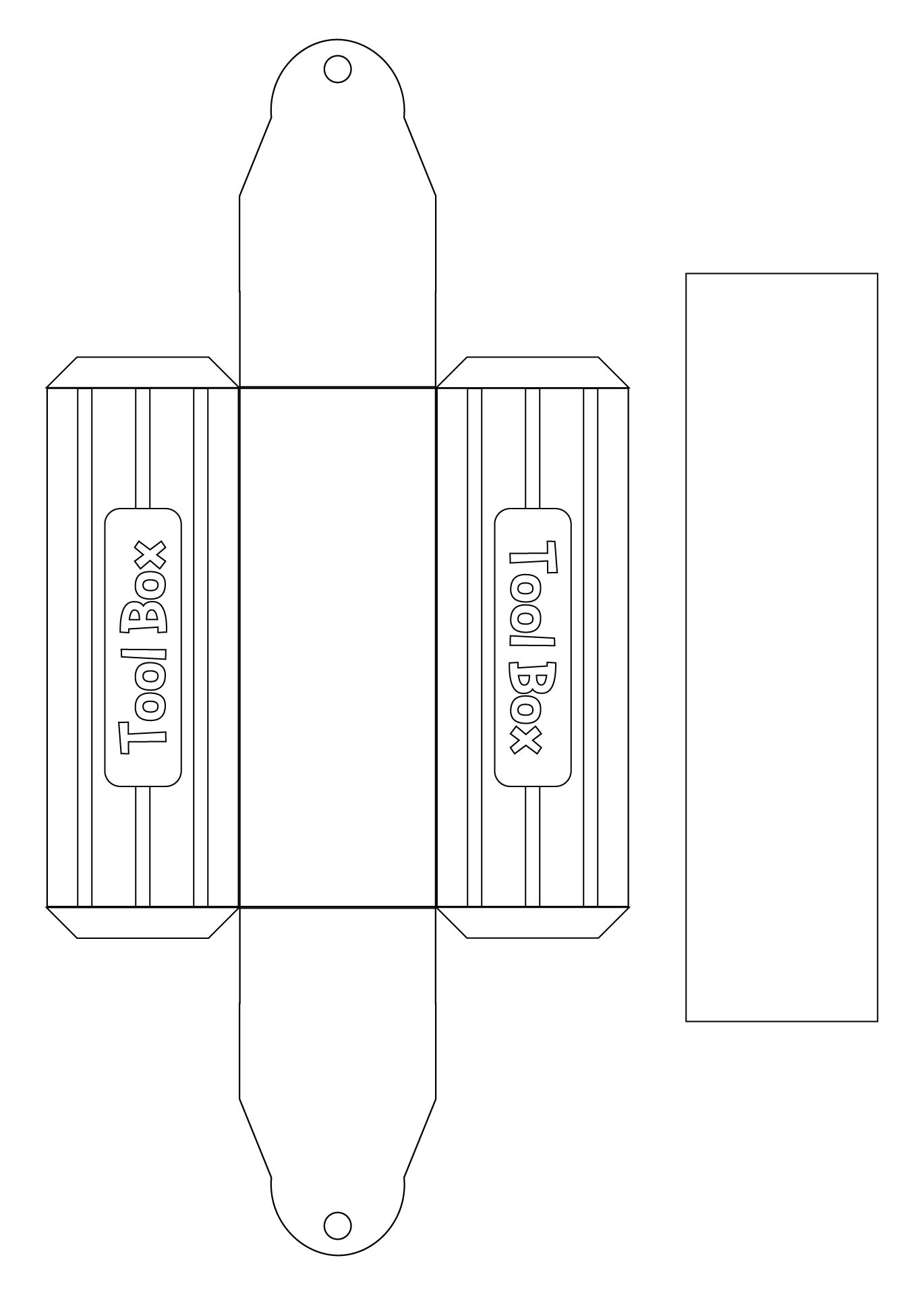 Tool Box Template - 12 Free PDF Printables | Printablee