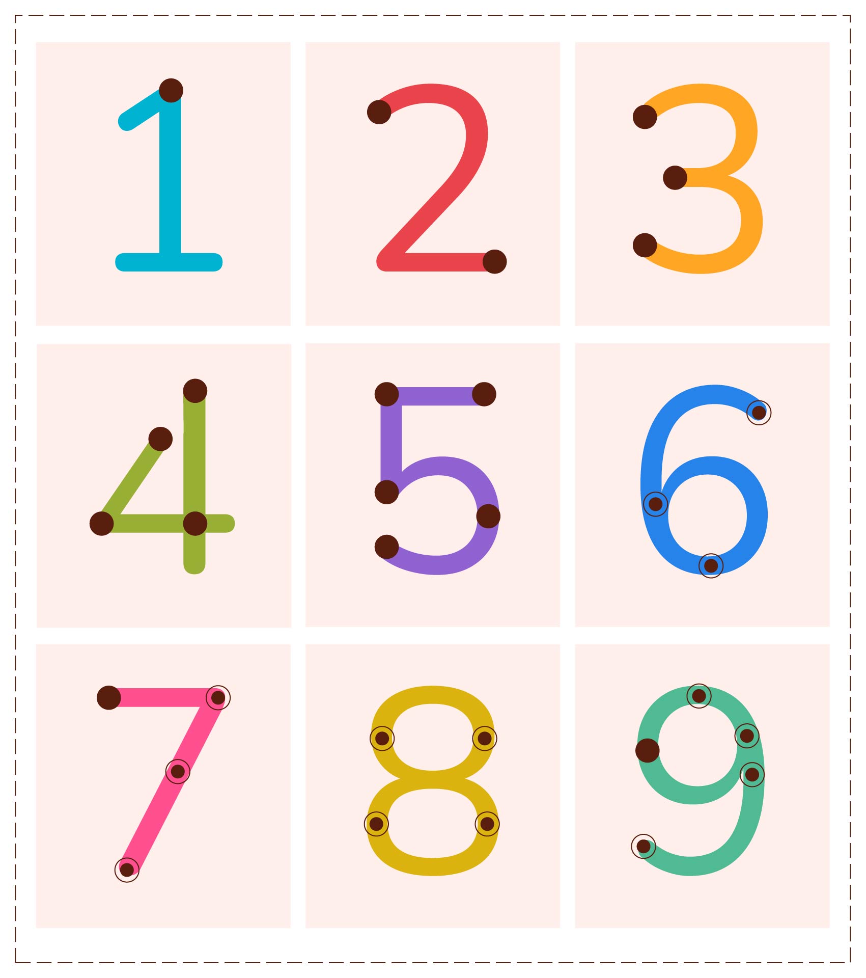 TouchMath Numbers 1 9 - 13 Free PDF Printables | Printablee